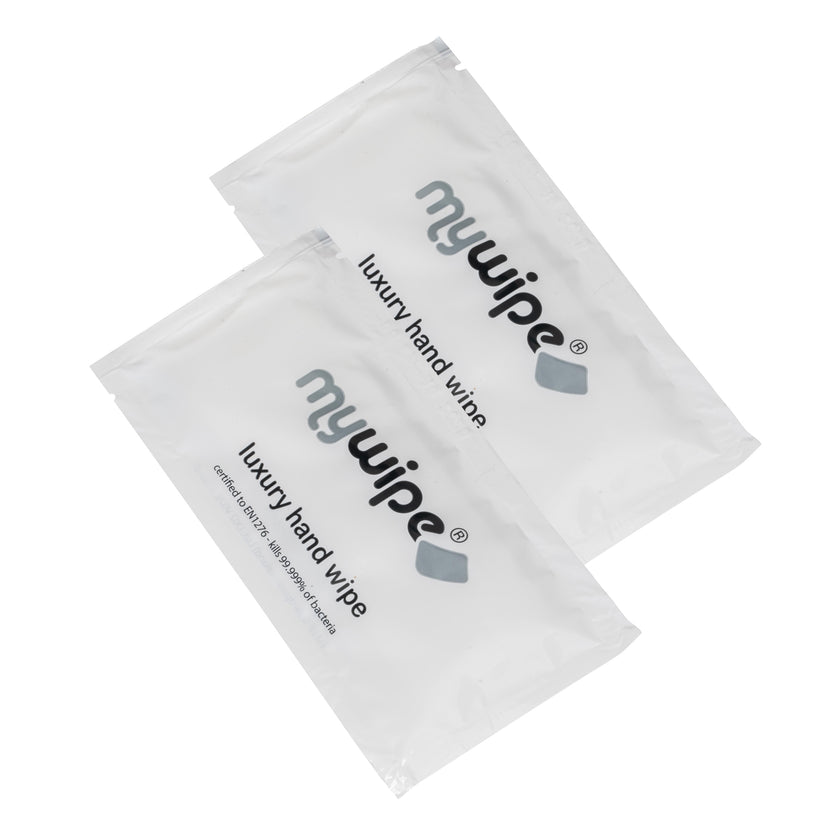 ANTIBACTERIAL LUXURY HAND WIPE SACHETS - CASE OF 500 – mywipe