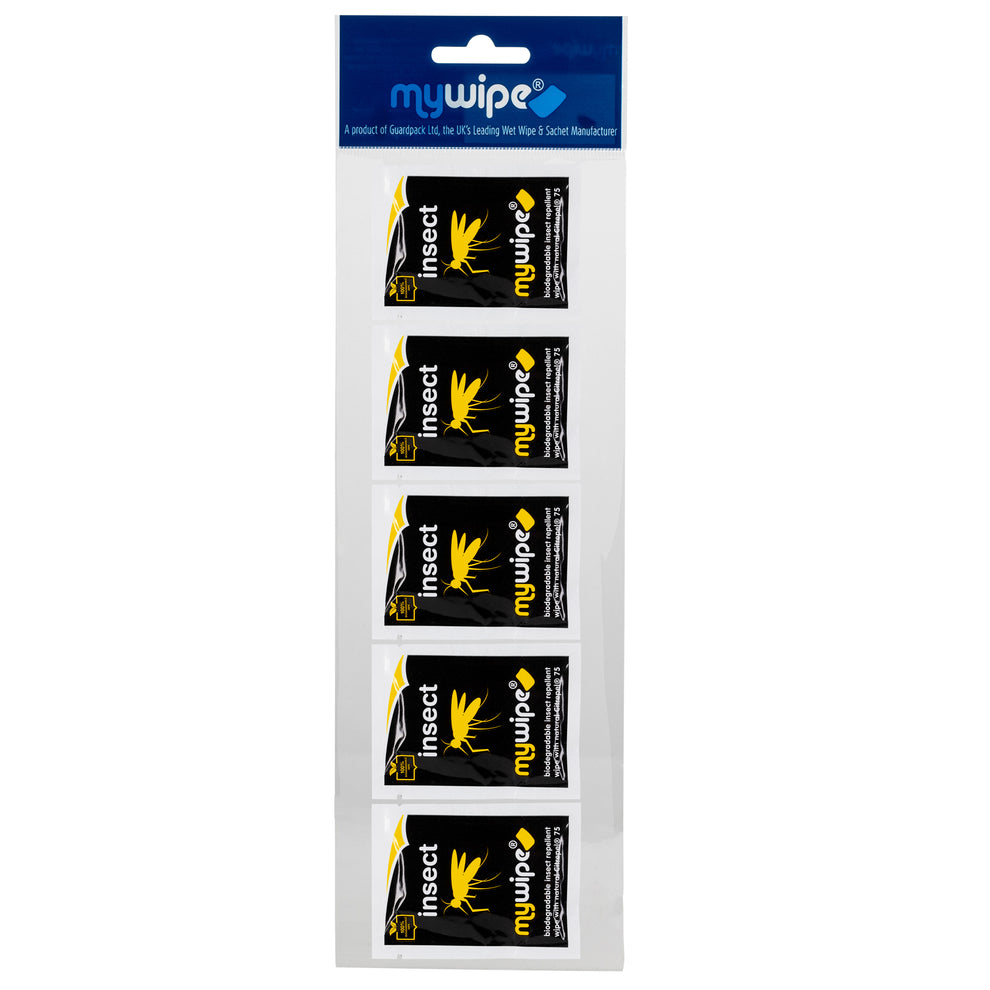 INSECT REPELLENT WIPE SACHETS - PACK OF 20 – mywipe